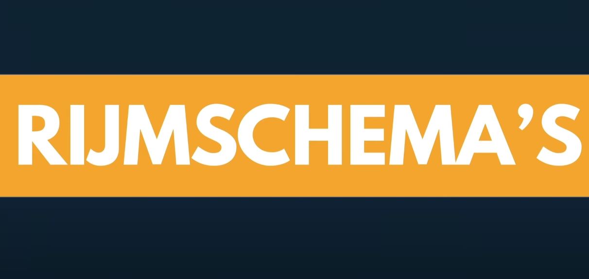 Rijmschema’s (op rijm)